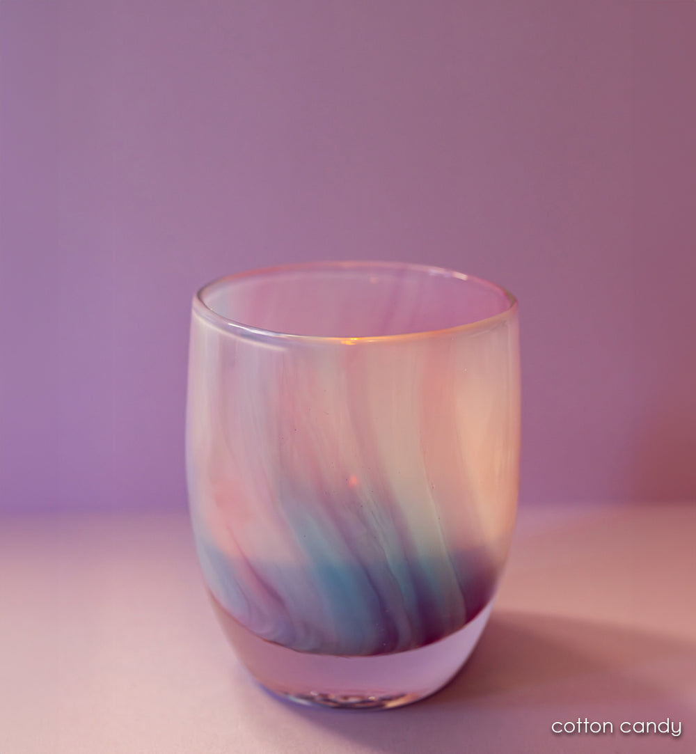 cotton candy one-of-a-kindness | pink, purple and blue hand-blown glass ...