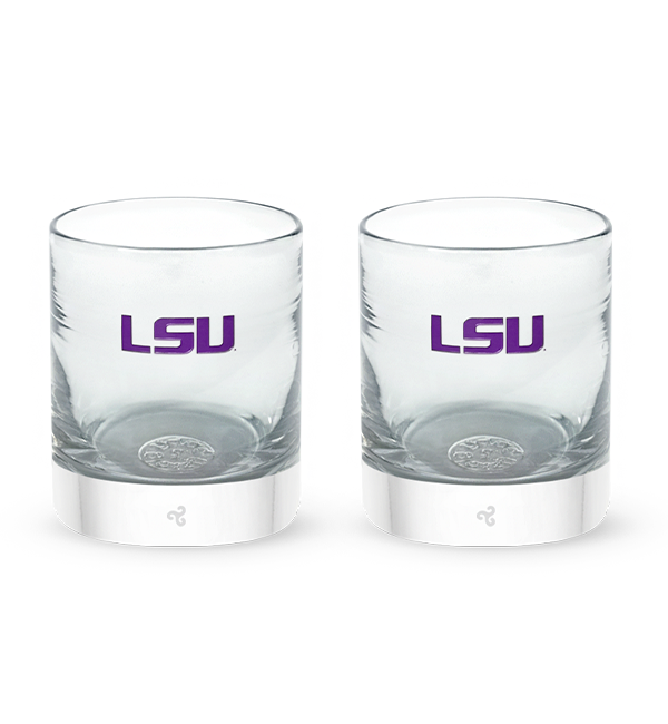 Louisiana rocker set | Two Louisiana State University hand-blown ...