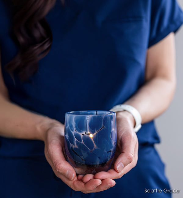 seattle grace - Grey's Anatomy + glassybaby | blue hand-crafted glass ...