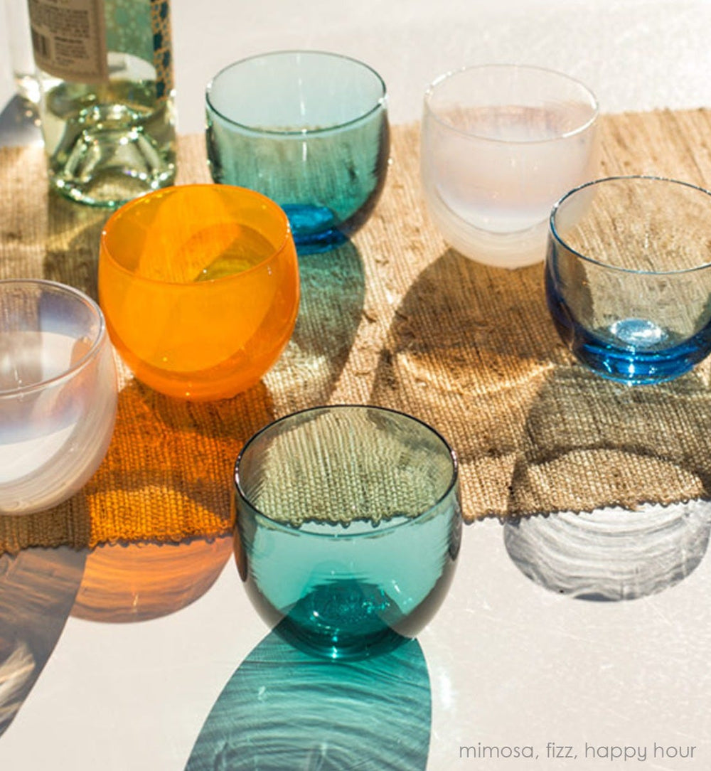 drinkers | hand-blown drinking glasses | glassybaby