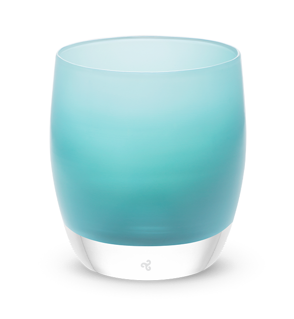turquoise | turquoise hand-blown glass votive | glassybaby